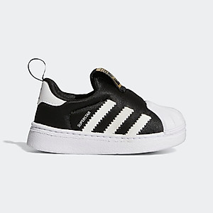 adidas Originals Superstar 360 Sneaker, Core Black/White/Gold Metallic, 1 US Unisex Little Kid