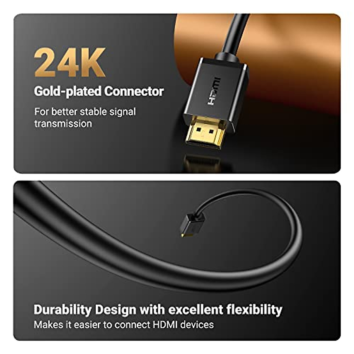 UGREEN HDMI Extension Cable 4K HDMI Extender Male to Female Adapter Cord Compatible with Roku TV Stick PS5 PS4 Xbox Laptop PC Nintendo Switch Blu Ray Player Google Chromecast Wii U HDTV 1.5FT