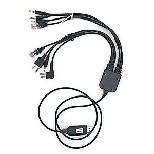 Fumei 8 in 1 Computer USB Programming Cable Compatible with Kenwood Motorola Yaesu Vertex Icom TYT HYT Handheld Radio and Mobile Radio