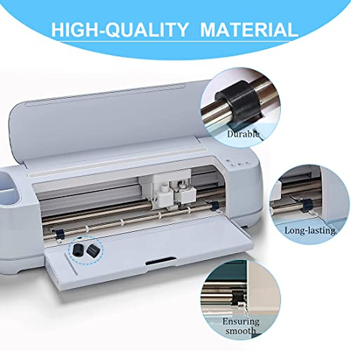 GTPARTES Rubber Roller Compatible with cricut Maker 2/3 cricut Joy cricut Explore air 2 cricut Explore 3 and All Other cricut Models Rubber Wheel Mat Guide