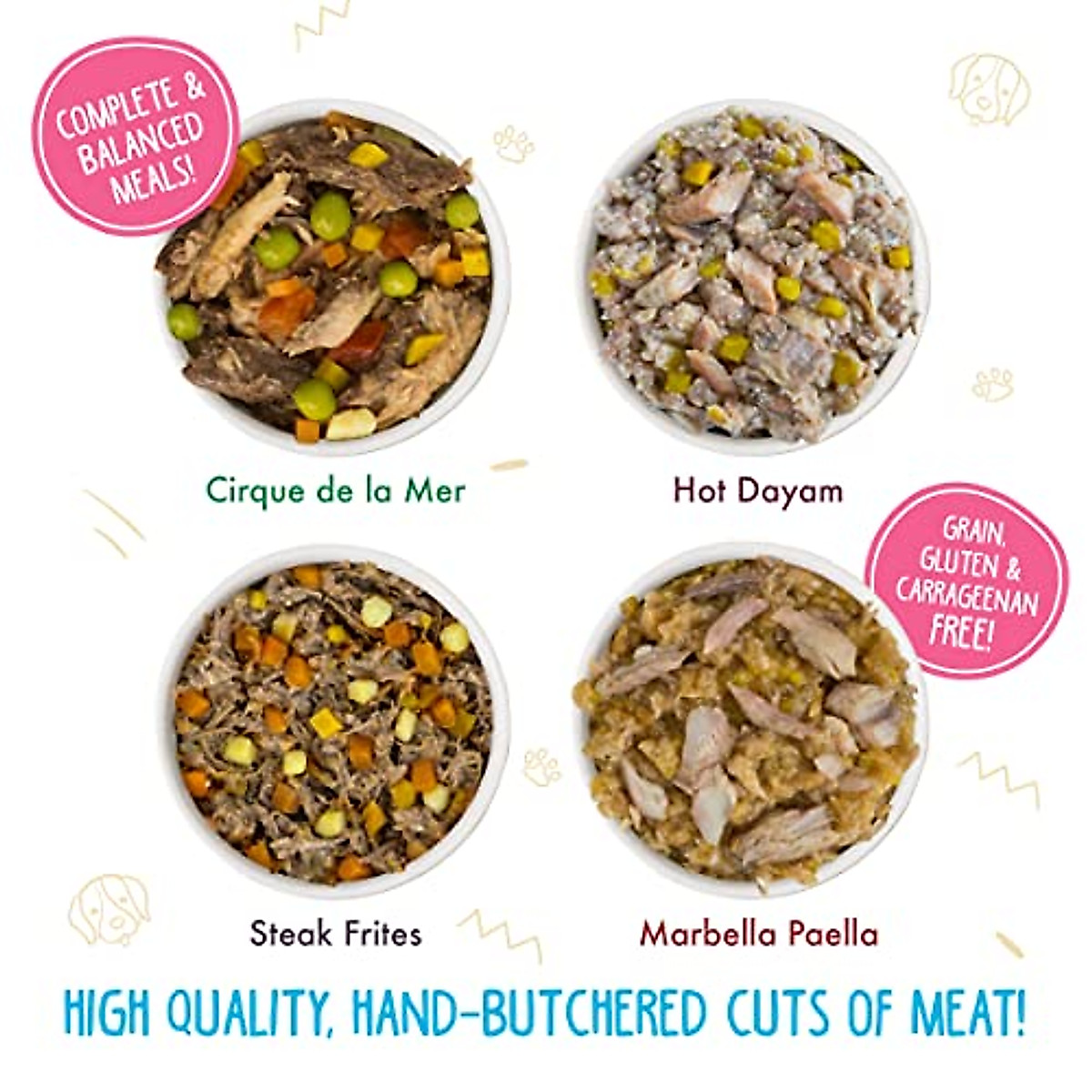 Weruva Classic Dog Food, Variety Pack, Chicken Free, Just 4 Me, Wet Dog Food, 14oz Cans (Pack of 12)