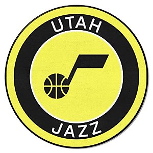 FANMATS 18854 NBA Utah Jazz Roundel Mat, Team Color, 27" Diameter