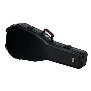 Gator Cases Molded Flight Case For Acoustic Dreadnought Guitars With TSA Approved Locking Latch; (GTSA-GTRDREAD)