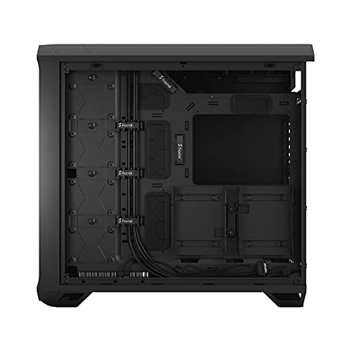 Fractal Design Torrent Black - Solid Side Panel - Open Grille for Maximum air Intake - Two 180mm PWM and Three 140mm Fans Included - Type C - ATX Airflow Mid Tower PC Gaming Case