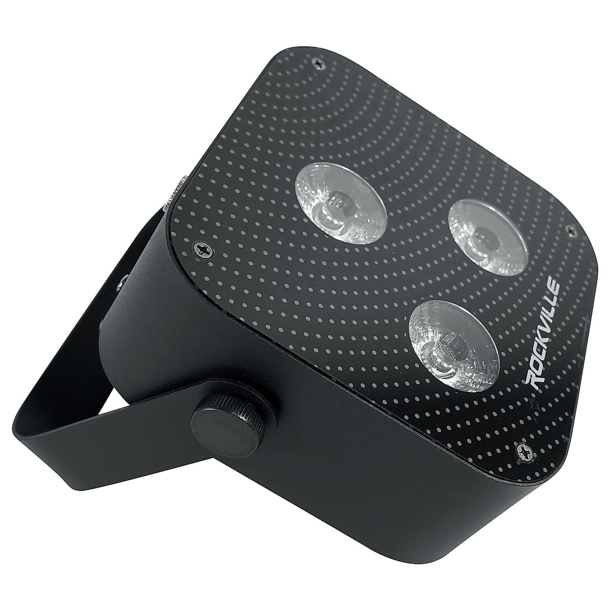 3 Rockville MINI RF3 Black RGBWA+UV DJ/Party LED Wash Lights+4-Ch. RF Par Remote