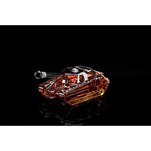 Tank Whiskey Decanter by The Wine Savant - Army Gifts for Men - Glass Tank Gift - Bourbon and Scotch Decanter - Military Veteran Gifts - 1000ml