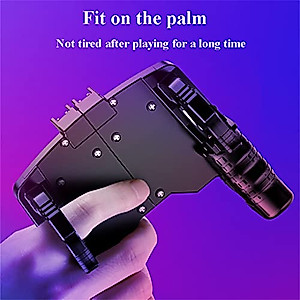 Mobile Game Controllers Gaming Grip, Portable Gamepad Triggers, Sensitive Shoot Aim Joysticks for Android & IOS
