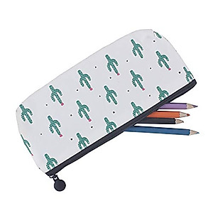 Z ZICOME Cactus Canvas Pencil Cases Purse Pouches, 3 Pack