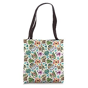 Star Wars The Mandalorian Grogu Tropical Print Tote Bag