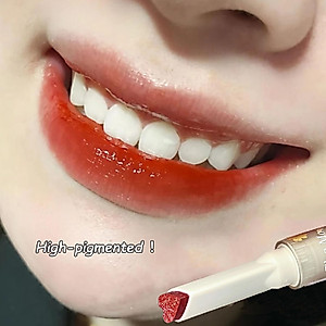 Heart Jelly Lipstick, Hydrating Lip Gloss Dew Tint Jelly Love Lipstick ,Long Lasting Moisturizing Tinted Lip Balm Plumping Lip Stain, Non-sticky, Vivid Color Glossy Lip Gloss Stick Lip Makeup (02#Ice Lychee)