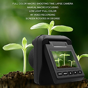 4K 32MP Time Lapse Camera, Construction Outdoor Security Time Lapse Camera, Full Color Full HD Time Lapse Camera with 2.0in LCD Screen, Macro Shooting IP66