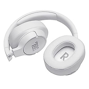 JBL Tune 760NC - Lightweight, Foldable Over-Ear Wireless Headphones with Active Noise Cancellation - White (Renewed)