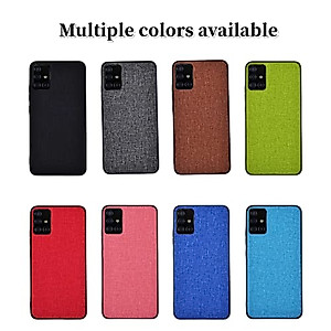 OLOBBIRD Light Thin Comfortable Skin-Friendly Canvas Phone Case for Samsung Galaxy A10 20 A30 A40 A50 A70 A80 A90 E S Back Cover. Personalized Popular Creative Durable Bumper(Green,A10)