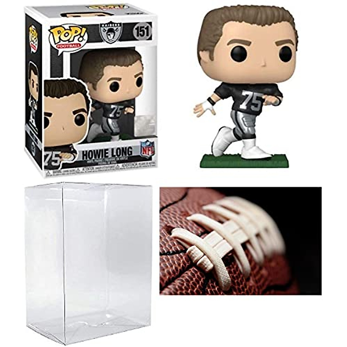 Pop NFL: Howie Long Oakland Pop # 151 Vinyl Figure (Bundled with EcoTek Pop Box Protector Case)