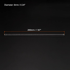 MECCANIXITY 3.3 Borosilicate Glass Stick 7.87" Length 6mm Dia Stir Rod Mixing Tools with Both Ends Round for Lab Kitchen Science 10Pcs