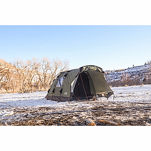 Crua Tri - 3 Person Insulated Tent, Waterproof and Windproof Tent with Warmth & Cooling Insulation Built-in for The 4 Seasons and Added Extendable Porch