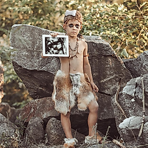 4PC Large Bone Hair Clips Halloween Costume Accessories White Plush Skeleton Hairpins Women Girls Cosplay Headwear