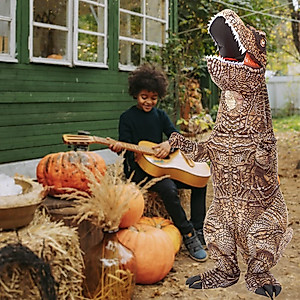 Dinosaur Costume for Adult, Inflatable Dinosaur Costume Adult, T-Rex Costume Blow up Funny Halloween Dino Costumes Fancy Dress, for Women Teens