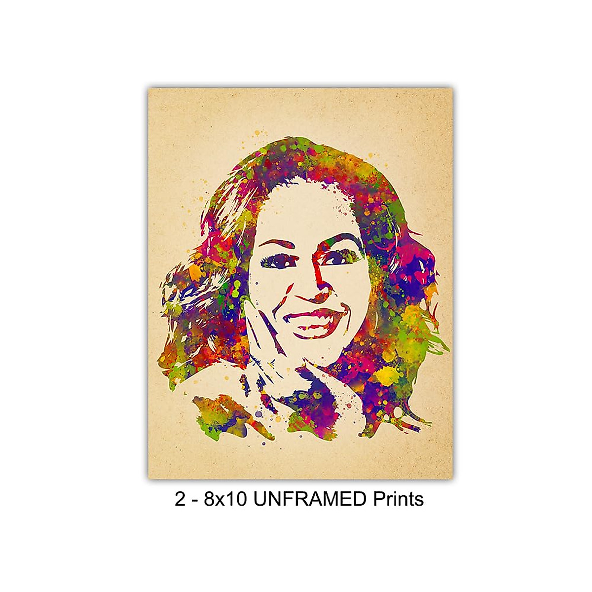 Barack and Michelle Obama Poster Picture Set - Gift for Black African Americans, Democrats, Liberals - Wall Art, Room Decor, Home Decoration for Office, Living Room, Bedroom - 8x10 Unframed