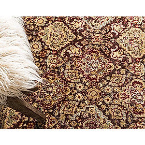 Unique Loom Voyage Collection Traditional Oriental Classic Intricate Design Area Rug, 3' 3" x 5' 3" Rectangle, Brown/Cream