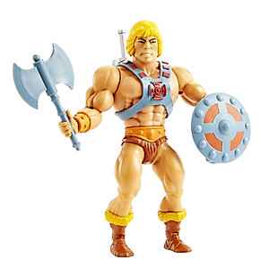 Masters of the Universe Origins He-Man Action Figure, Battle Character for Storytelling Play and Display, Gift for 6 to 10 Year Olds and Adult Collectors