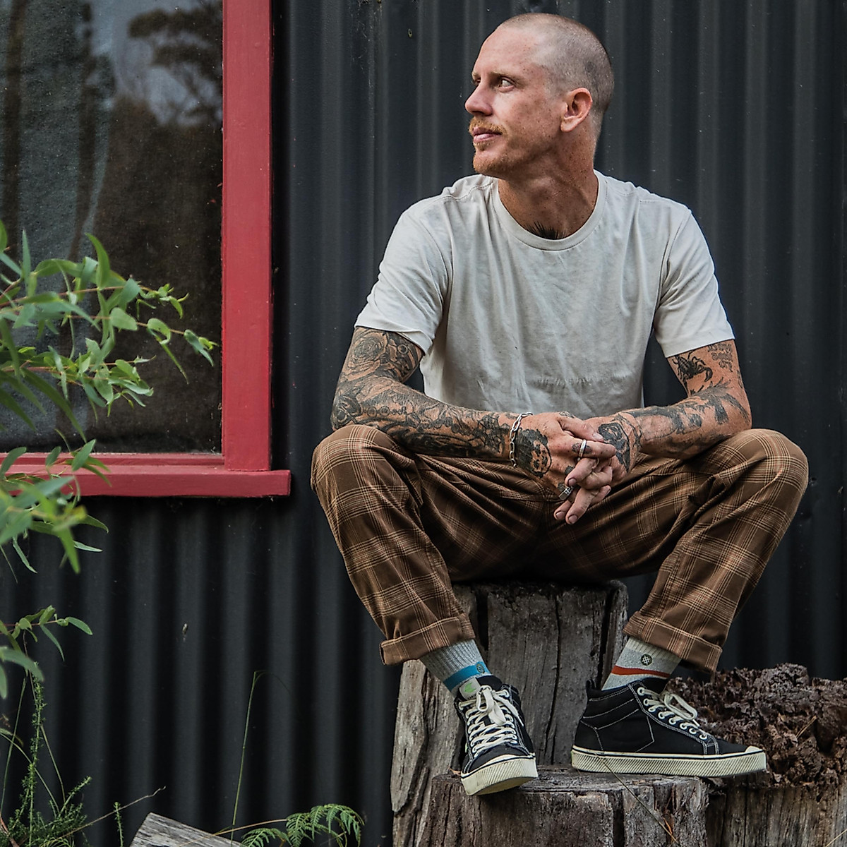 Stance Crew Tacoma Socks [3 Pack] (Large, Navy)