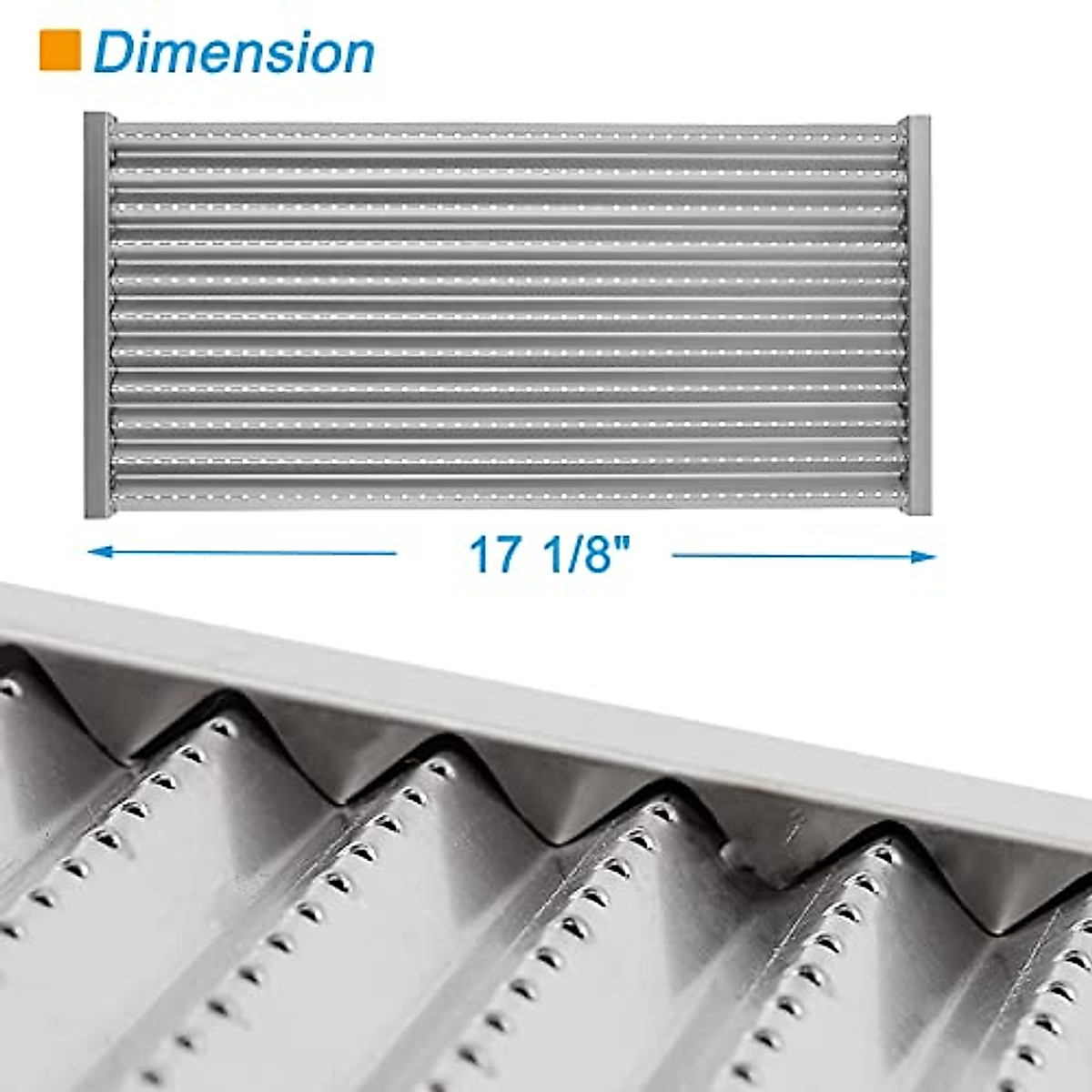 BBQration 17 1/8" Grill Emitter for Charbroil TRU-Infrared 463644220 463632320 463642316 463675016 463644220 G362-2100-W1, 17 inch Replacement Parts Grill Emitter for Charbroil 463245518 463675016P1