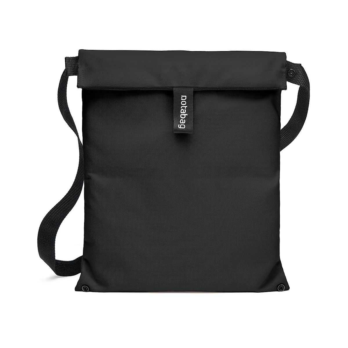 Notabag Crossbody bag (black) – All in one tote bag, handbag, fanny pack & belt bag – Innovative design made from recycled materials – Crossbody bag men and women – Versatile cross body bag