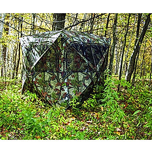 Barronett Blinds GR351BT Grounder 350 Pop up Portable Blind, Woodland Camo