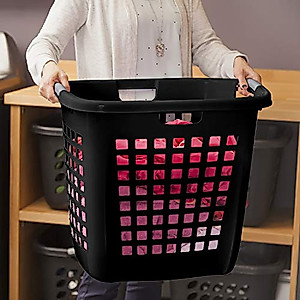 Sterilite Ultra Easy Carry Hamper Laundry, Black 4