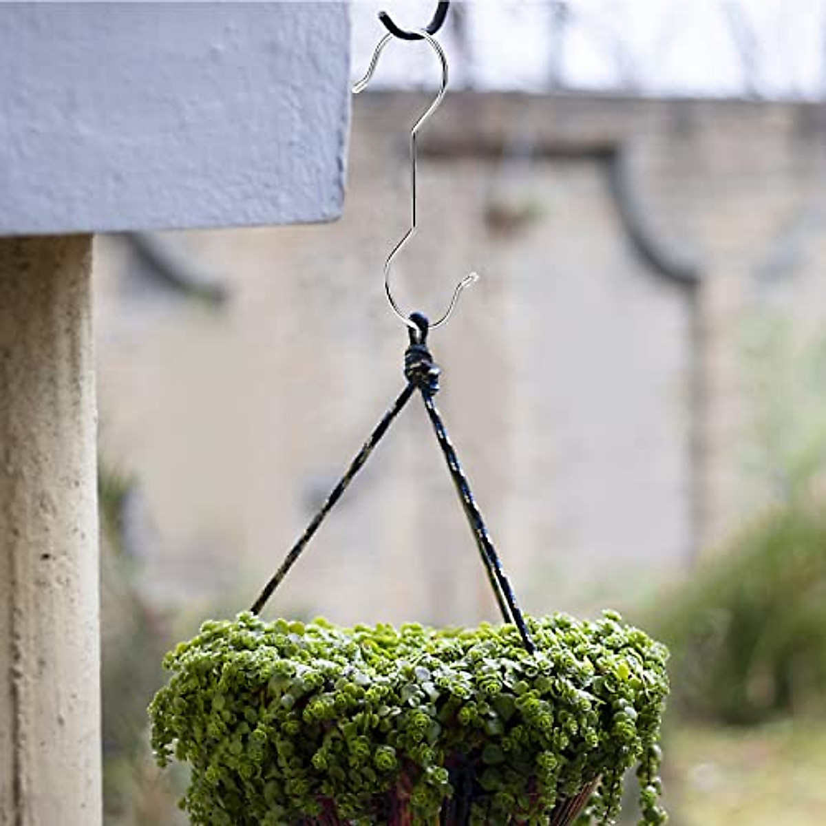 Frcctre 30 Pack Stainless Steel S Hooks Large S Shape Hanging Hooks, 8"/12"/16" Utility Heavy Duty Metal Long S Hooks for Garden Kitchen Bathroom Wardrobe, Indoor & Outdoor Use