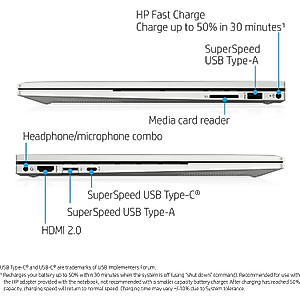 HP Envy x360 2-in-1 15.6" FHD Touchscreen Laptop, Intel Core i5-1135G7, 16GB RAM 1TB SSD, Wi-Fi, Bluetooth, HDMI, Webcam, Backlit Keyboard, Fingerprint Reader, Windows 11 Home, Natural Silver