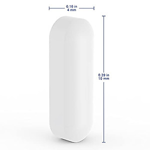 Labasics 5-Pack Stir Bar Set, 10 mm PTFE-Coated Magnetic Stirring Bars White Laboratory Stir Mixer for Stirrers, 5 PK