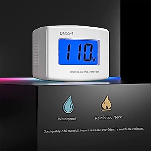 Plug in Voltage Meter, Eversame AC 80-300V LCD Digital RV Voltage Meter, AC 110 220V Voltage Panel Power Volt Test Monitor Gauge Meter for Household Plug into Outlet to Measure Voltage (3 Pack)