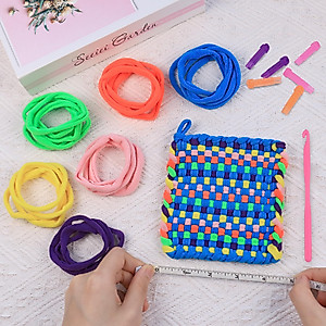 IQKidz Weaving Loom Kit for Kids and Adults - Potholder Weave Looming Toys, Gift for Girls Ages 6 7 8 9 10 11 12 13 Years Old and Above, Square Buildable Loom Knitting Activity, 224 Craft Loops