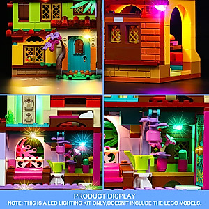 VONADO Light Kit Compatible with Lego Madrigal House 43202 (Lego Sets Not Included), Led Lights Compatible with Lego Princess Encanto House Building Toy
