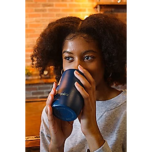 MIRA 16 oz Travel Mug, Insulated Stainless Steel Tumbler with Screw Lid, Cup Holder Friendly, Travel Coffee Cup, Insulated Coffee Mug with Lid for Coffee, Tea, Cocoa, Pink