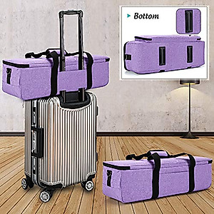 LUXJA Carrying Bag Compatible with Cricut Die-Cutting Machine and Supplies, Tote Bag Compatible with Cricut Explore Air (Air2) and Maker (Bag Only, Patent Design), Lavender