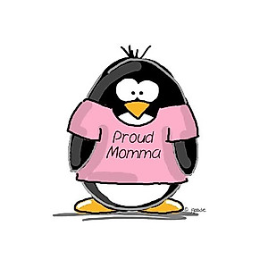 CafePress Proud Momma Penguin Mug Ceramic Coffee Mug, Tea Cup 11 oz