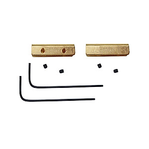 5Afashion Thumb bar,folding hunting knives thumb stud,pack of 2 sets - 1" (brass)