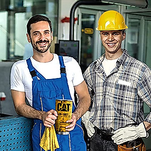 ATHAND 20 oz Yellow CAT 1R 1807 Engine Oil Filter Advanced High Efficiency Caterpillar Coffee Tumbler For Caterpillar Lover, Insulated Mug Cup For Mechanic Lover (CAT)