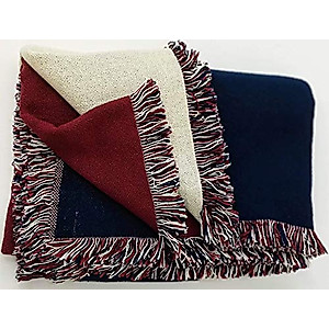 Texas State Flag Blanket - Gift Soft Tapestry Throw Woven from Cotton - Made in The USA (69x48)