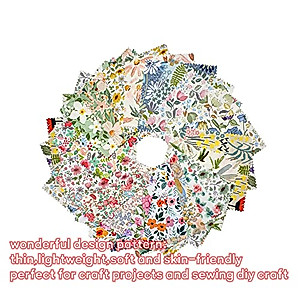 Charm Packs Fabric for Quilting 42Pcs 5'' Precut Fabric Quilt Squares Cotton Fabric Bundles for Sewing Floral Printed Quilt Squares Fabric …