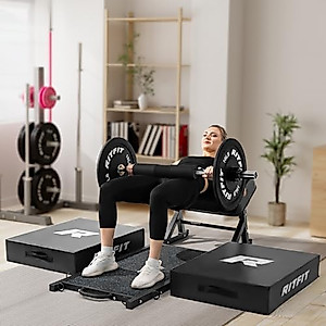 RitFit Olympic Barbell 4FT, 2-inch Weightlifting Bar for Strength Training and Home Gym