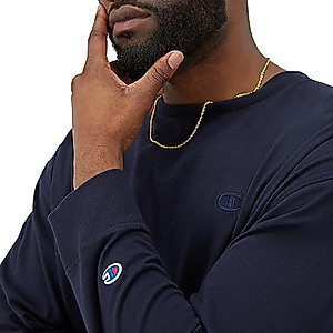 Champion Men's, Classic Long Sleeve Graphic T-Shirt (Reg. or Big & Tall), Navy, X-Large