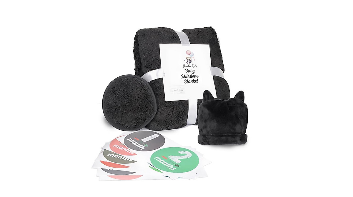 Gothic Baby Bat Swaddle Blanket Gift Set - Bumba Kids