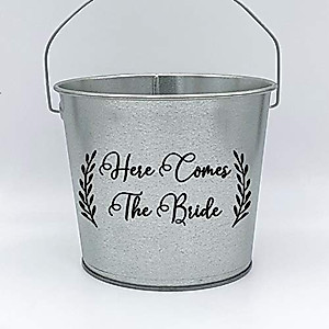 Personalized Flower Girl Pail ~ Flower Girl Basket