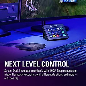 Elgato HD60 X - Stream and record in 1080p60 HDR10 or 4K30 with ultra-low latency on PS5, PS4/Pro, Xbox Series X/S, Xbox One X/S, in OBS and more, works with PC and Mac