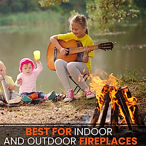 Firewood by Home and Country USA (50 LBS) - Hardwood, Firewood for Outdoor Fire Pits, Fireplaces, Wood Burning Stoves, and Campfires (w/Fire Starter)