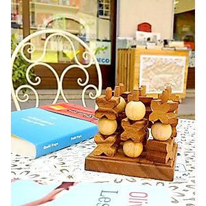Logica Puzzles Art. Tic-Tac-Toe 3D - Board Game in Fine Wood - Strategy Game for 2 Players - New 3D Strategies